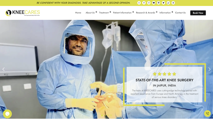 Best Knee Replacement | Top Ligament Surgeon | kneecares Jaipur, India